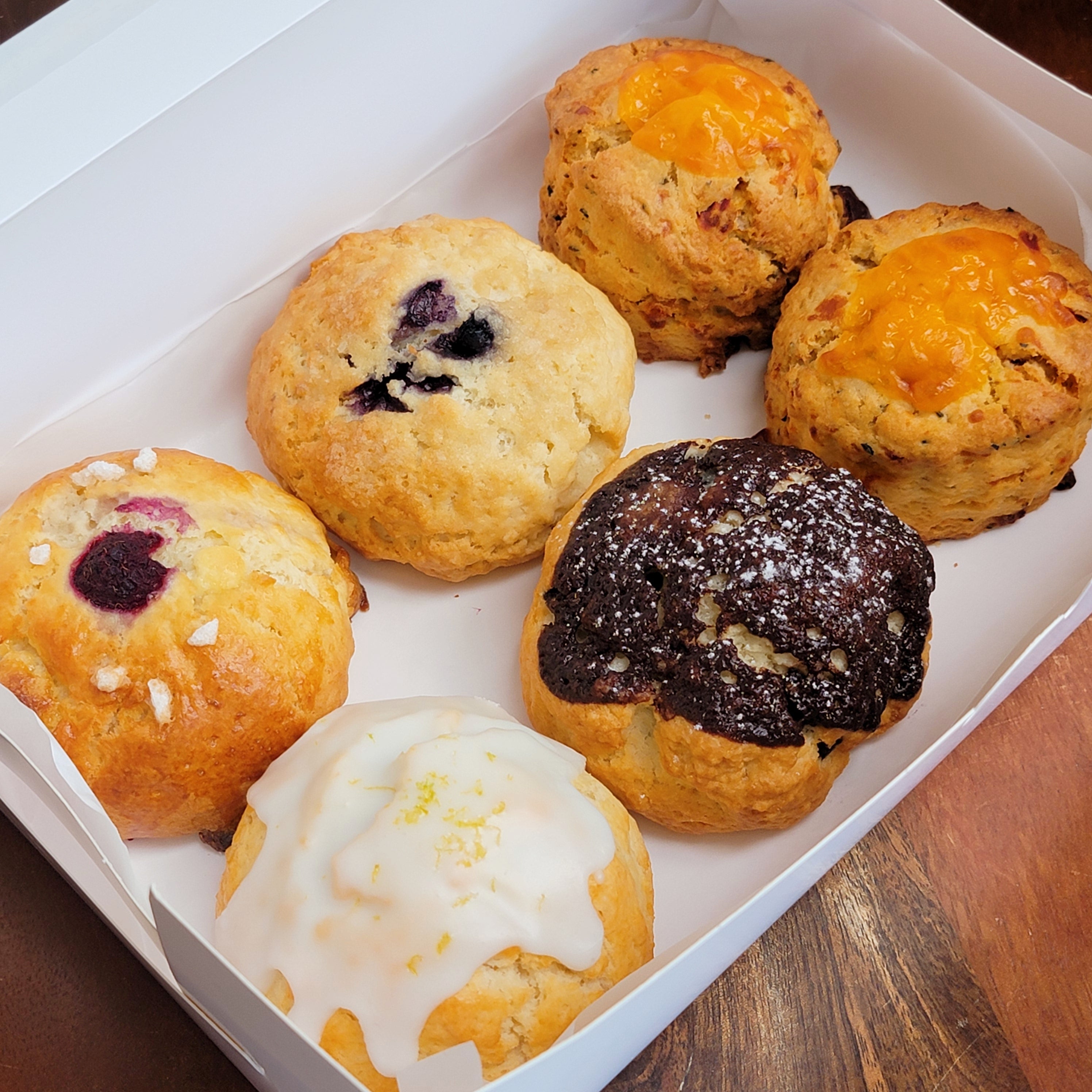Assorted Box of 6 – Hiya Scone and Coffee